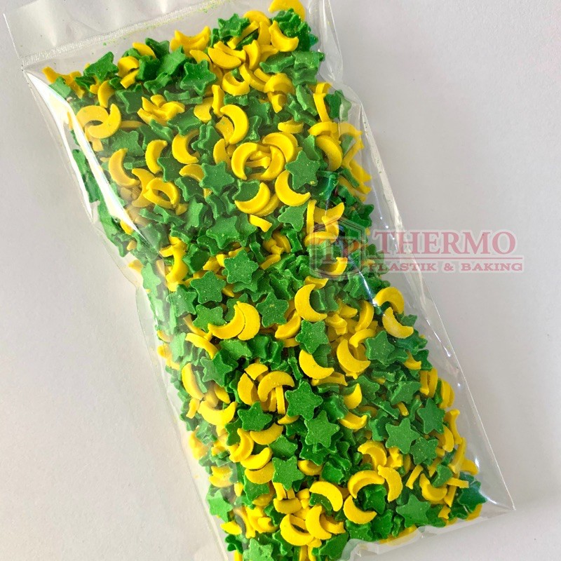 Jual (50 gr) Sprinkles Spikel Trimit Confetti Conveti Springkel Hiasan ...