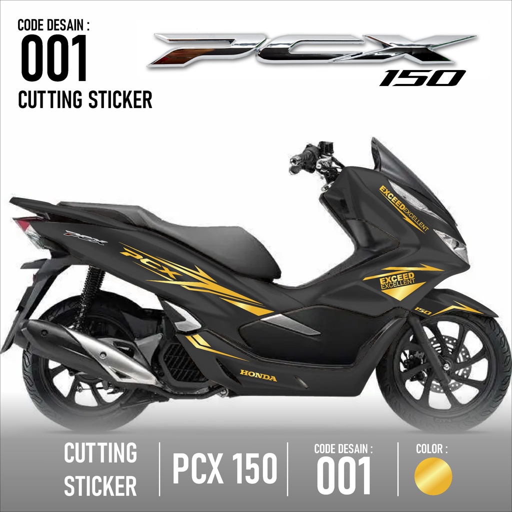 Jual RS Cutting Sticker PCX 150-Aksesoris Motor Stiker Honda PCX 150 cc ...