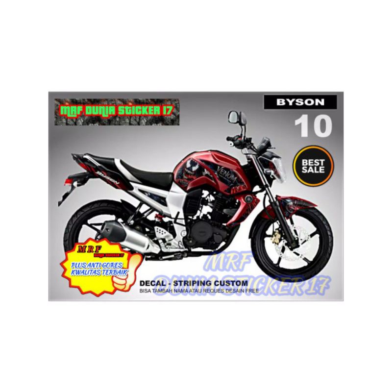 Jual Sticker Striping Byson , Sticker Byson , Sticker Honda Byson Venom ...