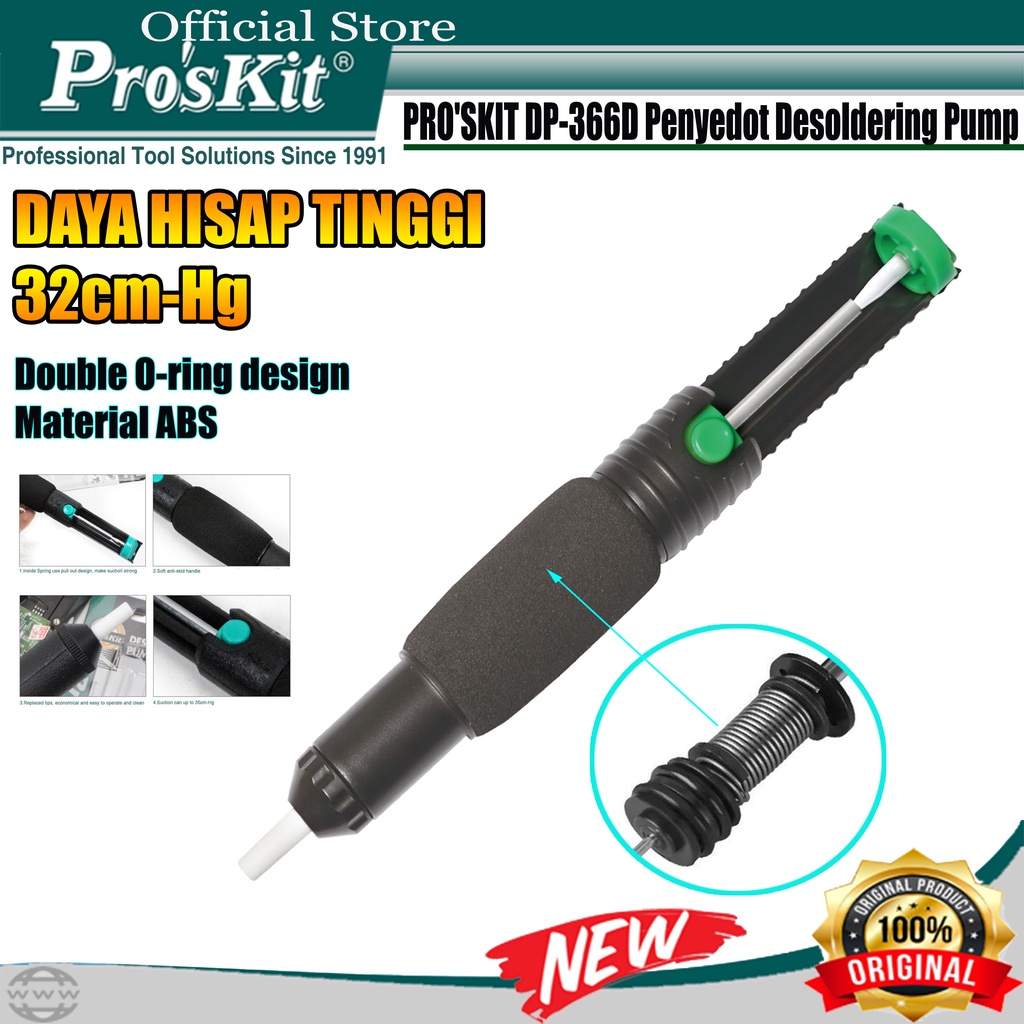 Jual Proskit DP-366D Penyedot Timah Solder Desoldering Pump - Pro'skit ...