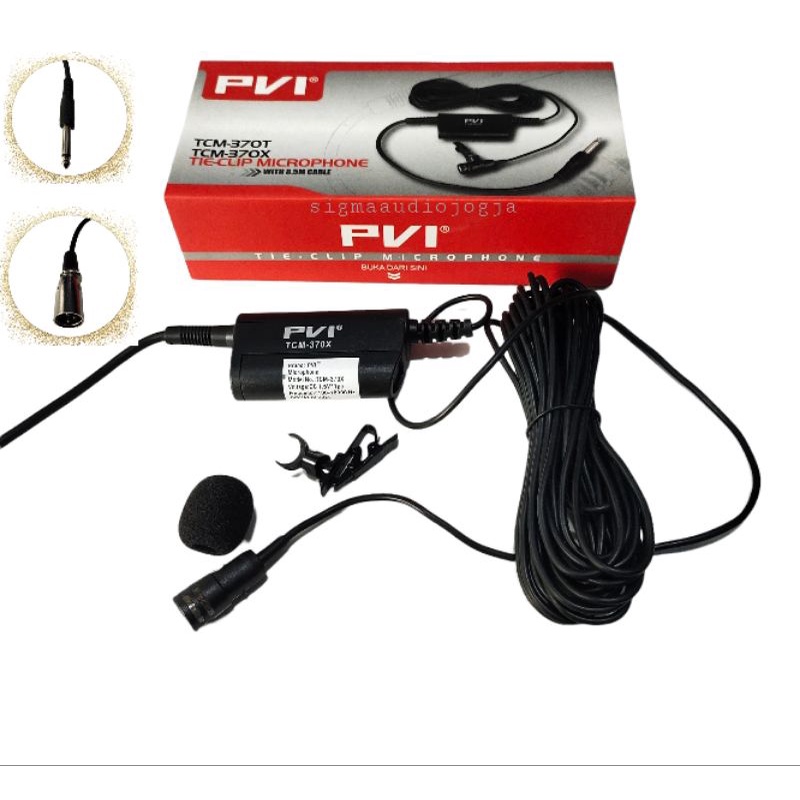 Jual Mic Jepit PVI TCM-370T Toa TCM-370X XLR Kondensor Microphone ...