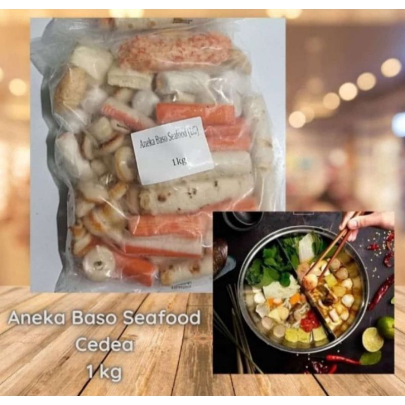 Jual Aneka Mix Seafood Cedea 1Kg / Bakso Seafood / Tomyam Seafood ...