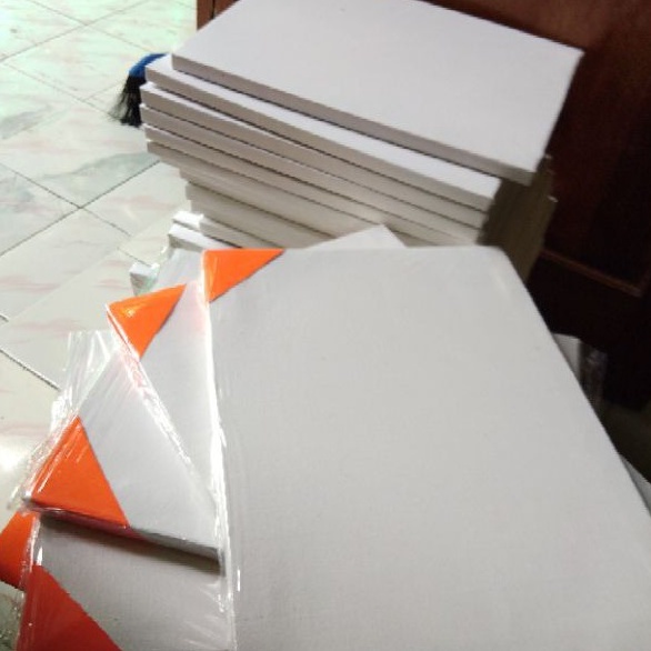 Jual Kanvas Lukis/Media Lukis Ukuran 10 x 20cm Bahan Tetoron Cotton ...