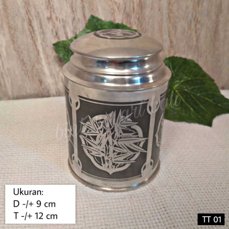Jual tempat kopi teh gula timah box timah pajangan hiasan souvenir ...