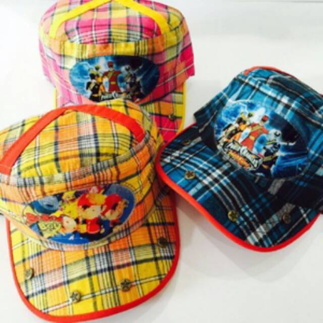 Jual Topi Kotak Karakter (Boboiboy, Transformer, Ben 10, Mickey, Power ...