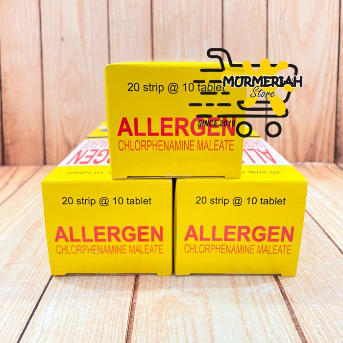 Jual ALLERGEN(CTM) BOX isi 20 strip-Obat Alergi | Shopee Indonesia