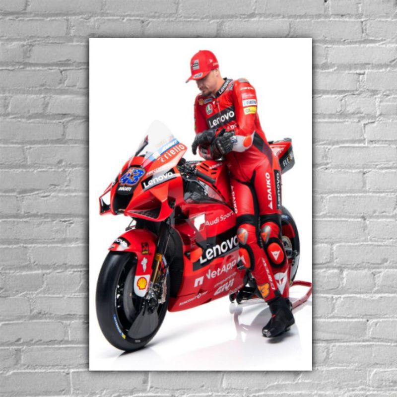 Jual Poster dinding Jack Miller/DucatiTeam/A3+/Tanpa bingkai. | Shopee ...