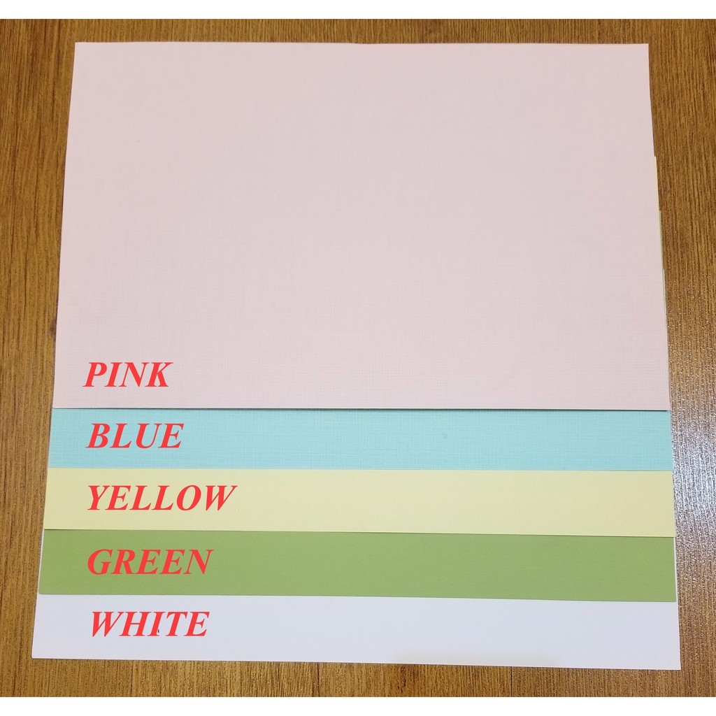 Jual Kertas / Karton LINEN 200gsm ukuran F4 / A4 ( 1 paket isi 50 ...