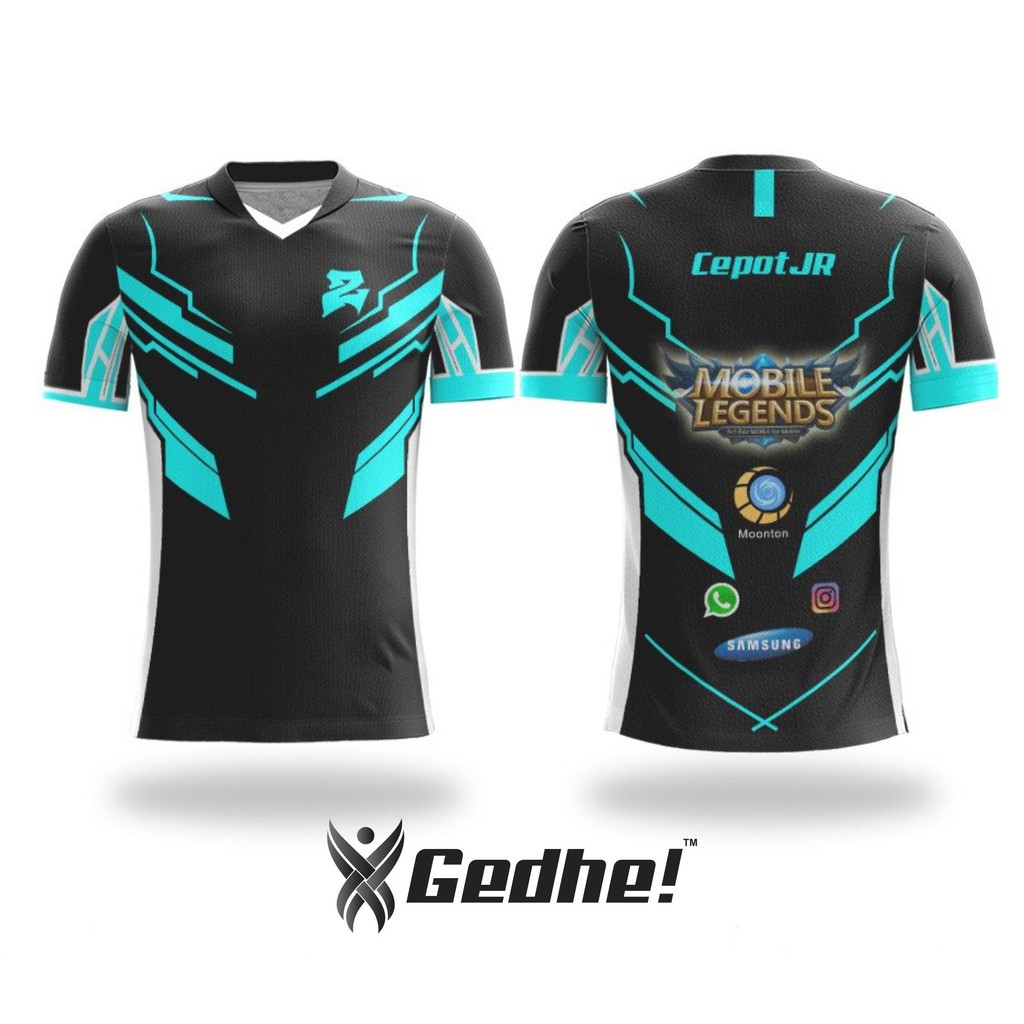 Jual Jersey Gaming Custom Full Printing (Free design/bisa pakai design ...