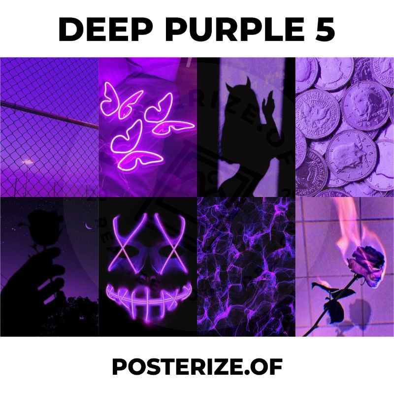 Jual POSTER AESTHETIC DEEP PURPLE UKURAN A5(8 PCS) | Shopee Indonesia