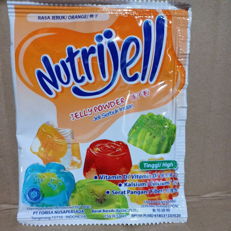 Jual Nutrijell Jelly Powder / Jeli Serbuk Instan berbagai rasa 15gr ...