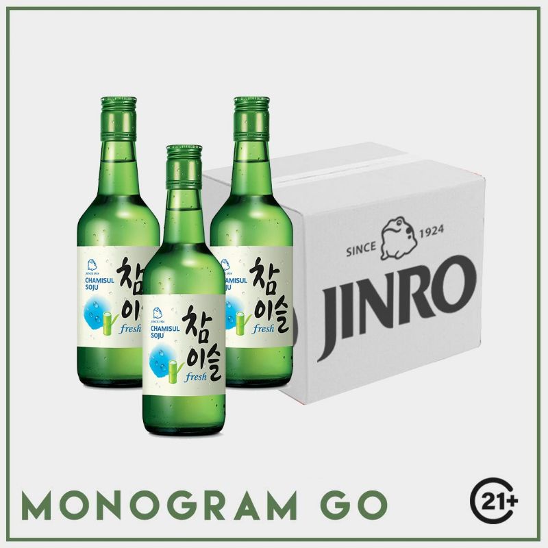Jual Soju Jinro Chamisul Original 360ml (1 Karton Isi 20 Botol ...