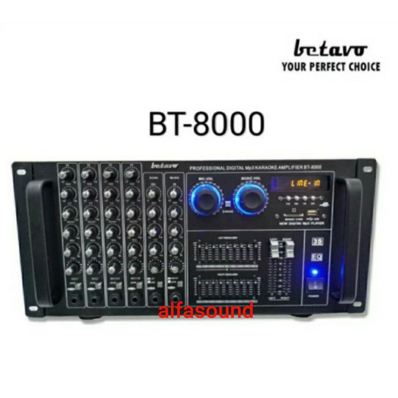 Jual AMPLIFIER MIXER AUDIO BETAVO BT 8000 AMPLI KARAOKE BETAVO BT8000 | Shopee Indonesia