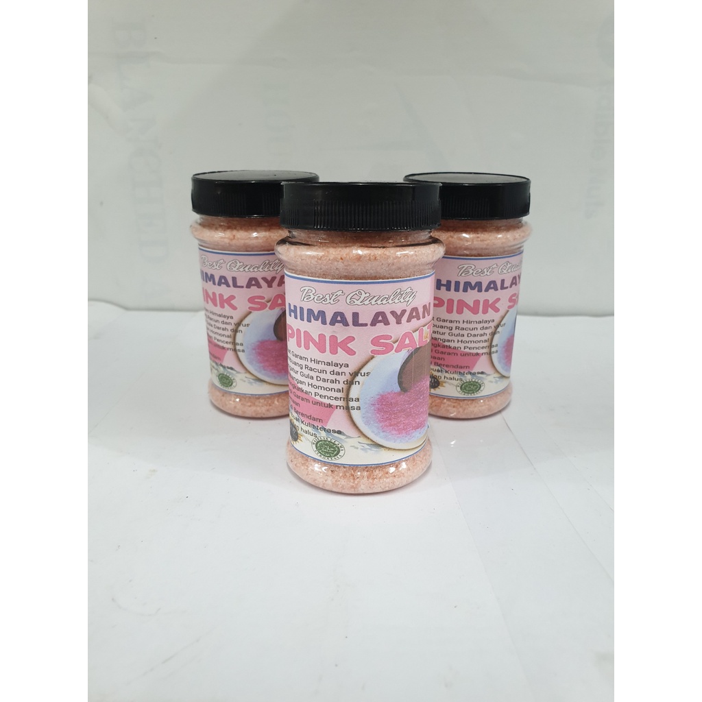 Jual Garam Himalaya Pink Salt 250gr// natural pink salt 100% original ...