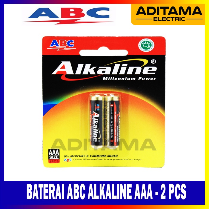 Jual BATERAI ABC ALKALINE AAA A3- 2Pcs | BATTERY ABC ALKALINE AAA ...