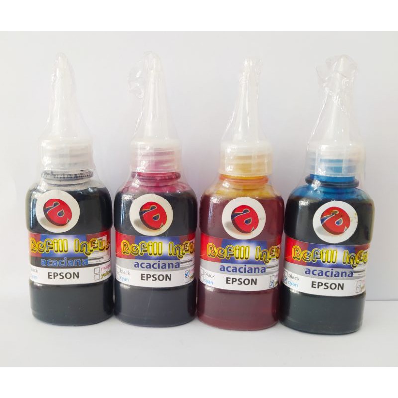 Jual tinta refill isi ulang acaciana epson 100 ml | Shopee Indonesia