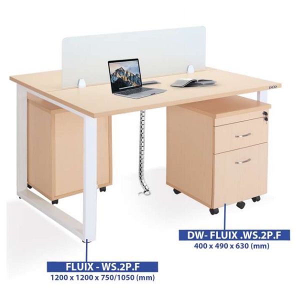 Jual Partisi Kantor Meja Kantor Workstation Meja Kerja Inco Fluix WS ...