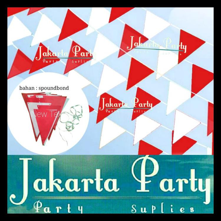 Jual Bunting Flag Hut Ri / Bendera Karnaval Merah Putih / Bendera ...