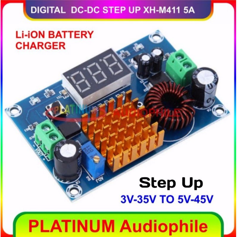 Jual Step Up Digital DC To DC Adjustable DC-DC Boost Converter Display ...