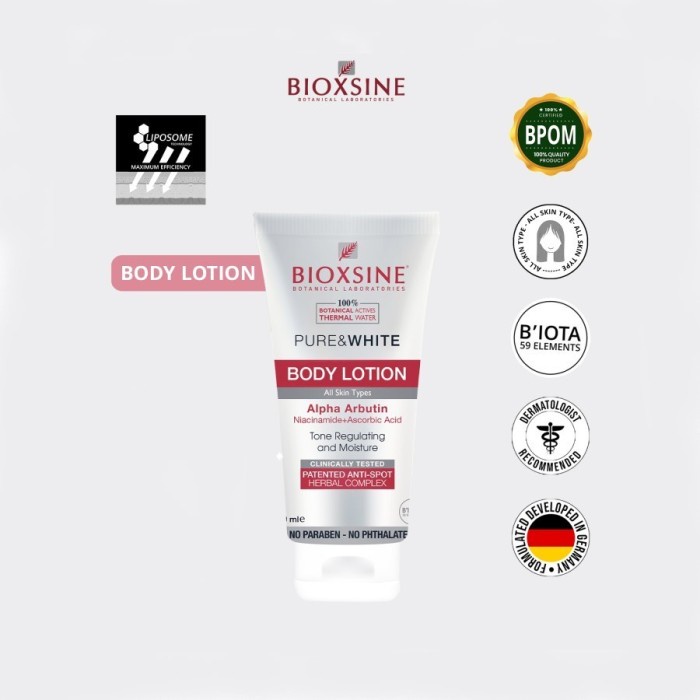 Jual Bioxsine Pure & White Body Lotion 200ml BPOM | Shopee Indonesia