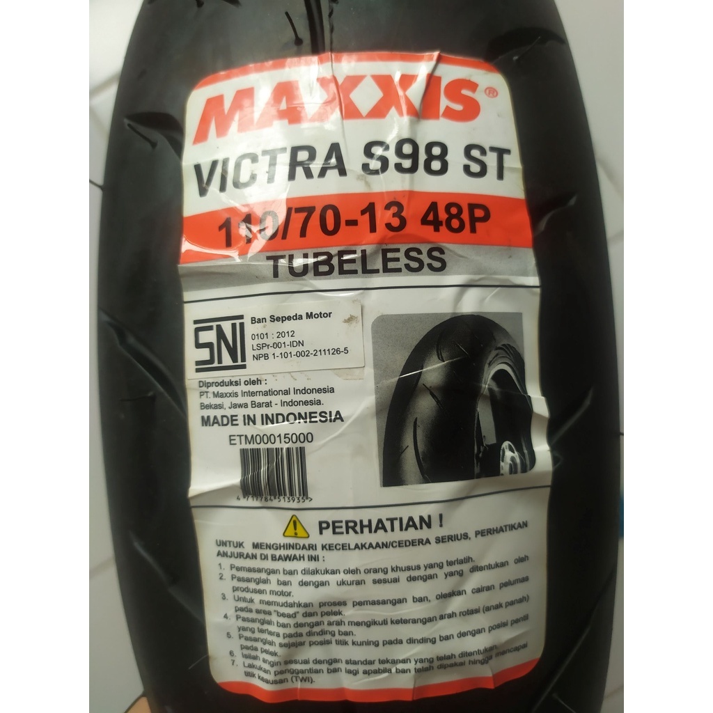 Jual Maxxis VICTRA S98 ST 110/70-13 Ban Motor Matic Tubeless Nmax ...