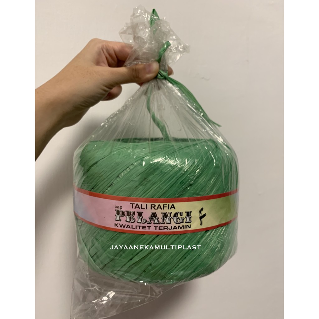 Jual TALI RAFIA HIJAU MERK PELANGI 0,6 KG | Shopee Indonesia