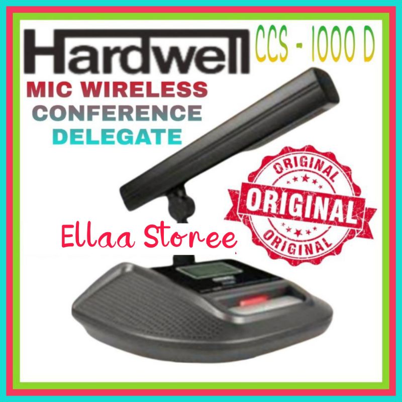 Jual Mic Delegate Wireless HARDWELL Conference CCS 1000 D Original (100 ...