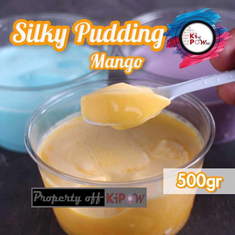 Jual Bubuk Silky Pudding Rasa Mangga # Silky Pudding Mangga # Topping ...