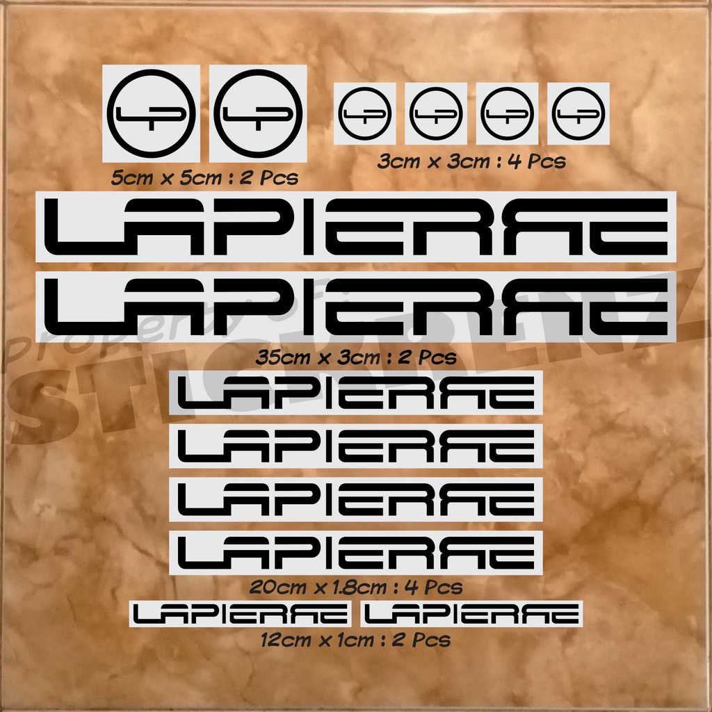 Jual Cutting Sticker Stiker Frame Sepeda Roadbike Lapierre 02 Custom ...