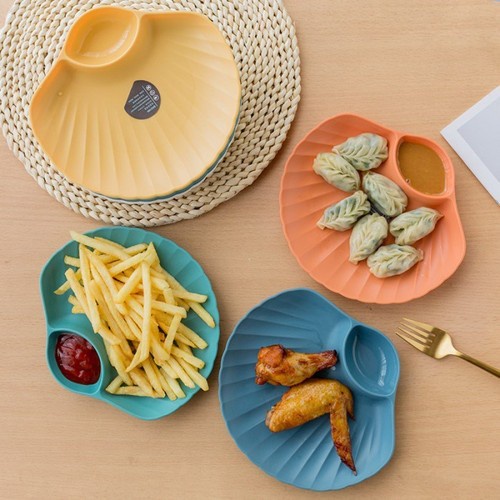 Jual DFANCCIE SHELL SHAPE Piring Plastik Bentuk Kerang / Piring Saji ...