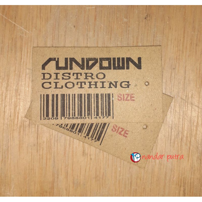 Jual (50 pcs) hangtag kaos distro/hangtag kraft/hangtag jeans | Shopee ...