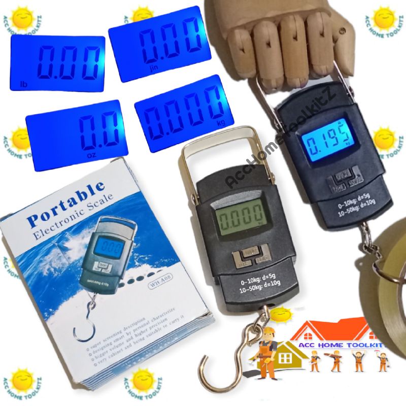 Jual Timbangan Gantung Digital Portable Electronic Scale 50 kg ...