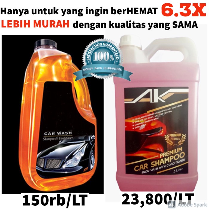 Jual PREMIUM 5L CAR SHAMPOO/SHAMPOO MOBIL WITH CONDITIONER | Shopee ...