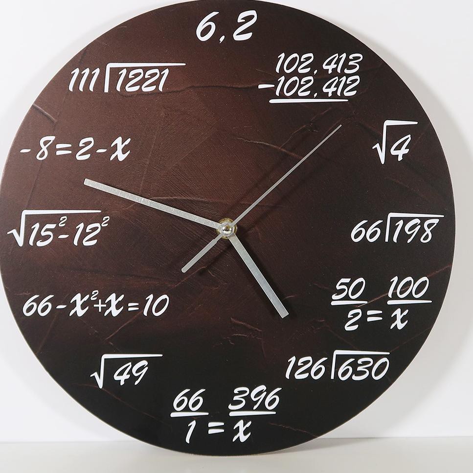 Jual Jam Dinding Matematika Wall Clock Rumus Matematika Tersedia ...