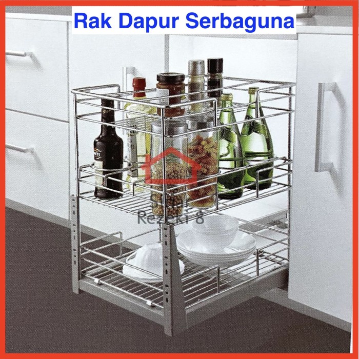 Jual Rak Botol - Rak Tarik Dapur Vitco Sc 29022F Serbaguna Bumbu Botol ...