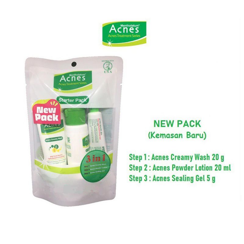 Jual Acnes Starter Pack - Acnes Treatment Series - Acness Paket Jerawat ...