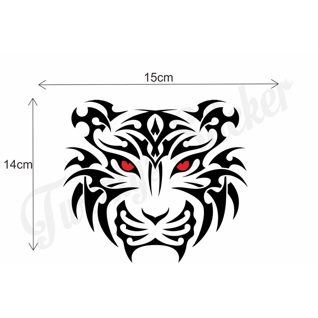 Jual STIKER HARIMAU STIKER CUTTING UNTUK LAPTOP MOTOR DLL | Shopee ...