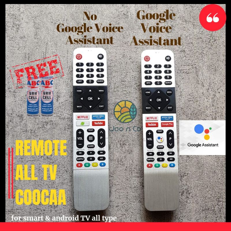 Jual Remote Coocaa / COOCAA Android Smart Tv Original pabrik | Shopee ...