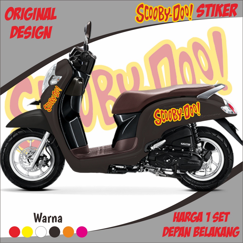 Jual BISA CUSTOM NAMA /Sticker Scoopy SCOOBY-DOO! Satu Set /all varian ...
