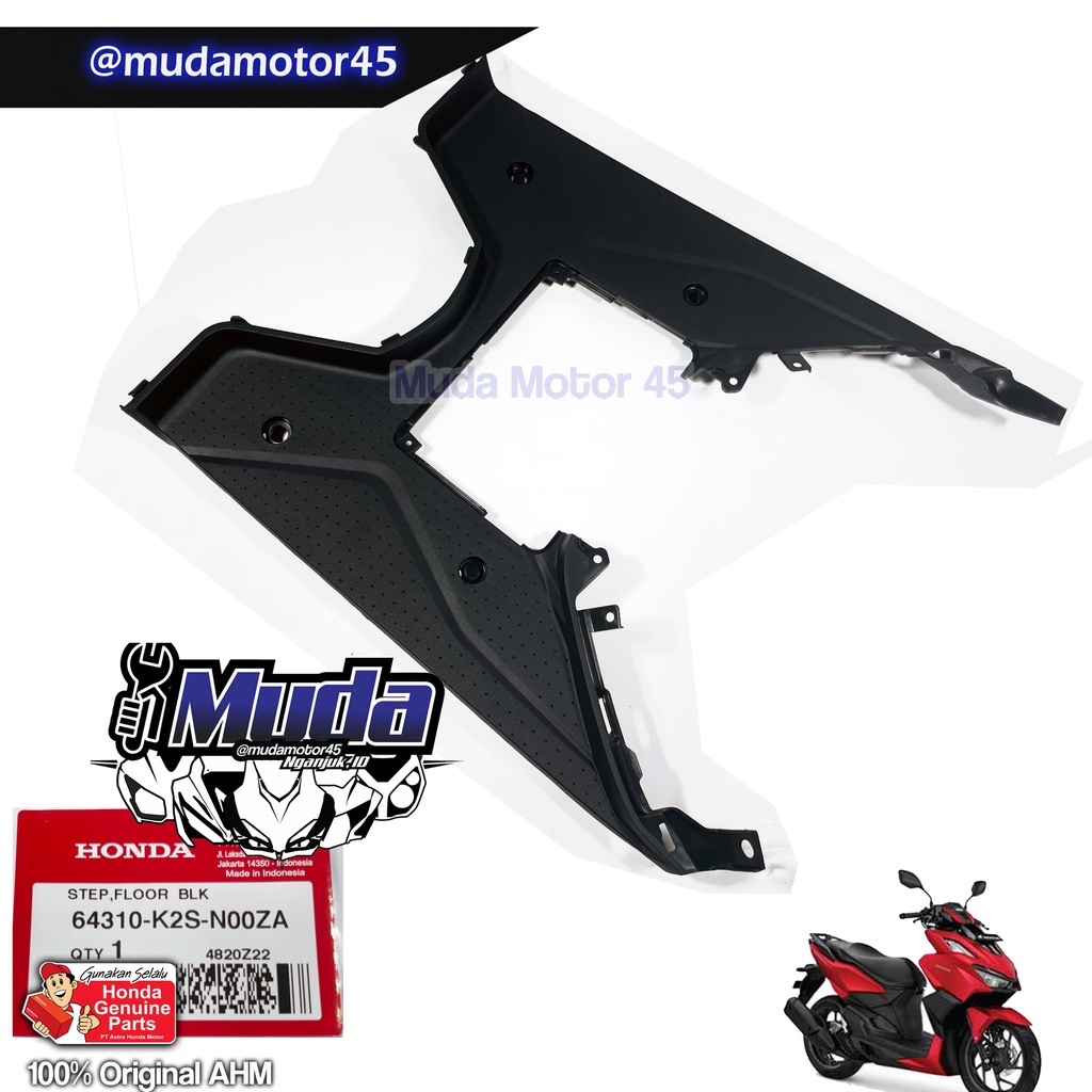 Jual LANTAI VARIO 160 64310-K2S-N00ZA STEP FLOOR DEK KAP BODY KASAR PIJAKAN KAKI BORDES KARPET ...