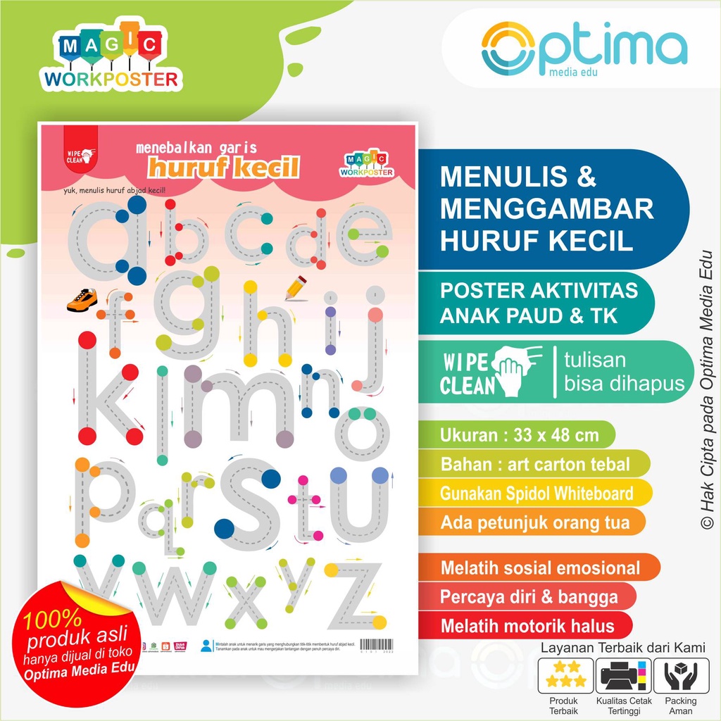 Jual MAGIC WORK POSTER : MENULIS HURUF KECIL | Shopee Indonesia