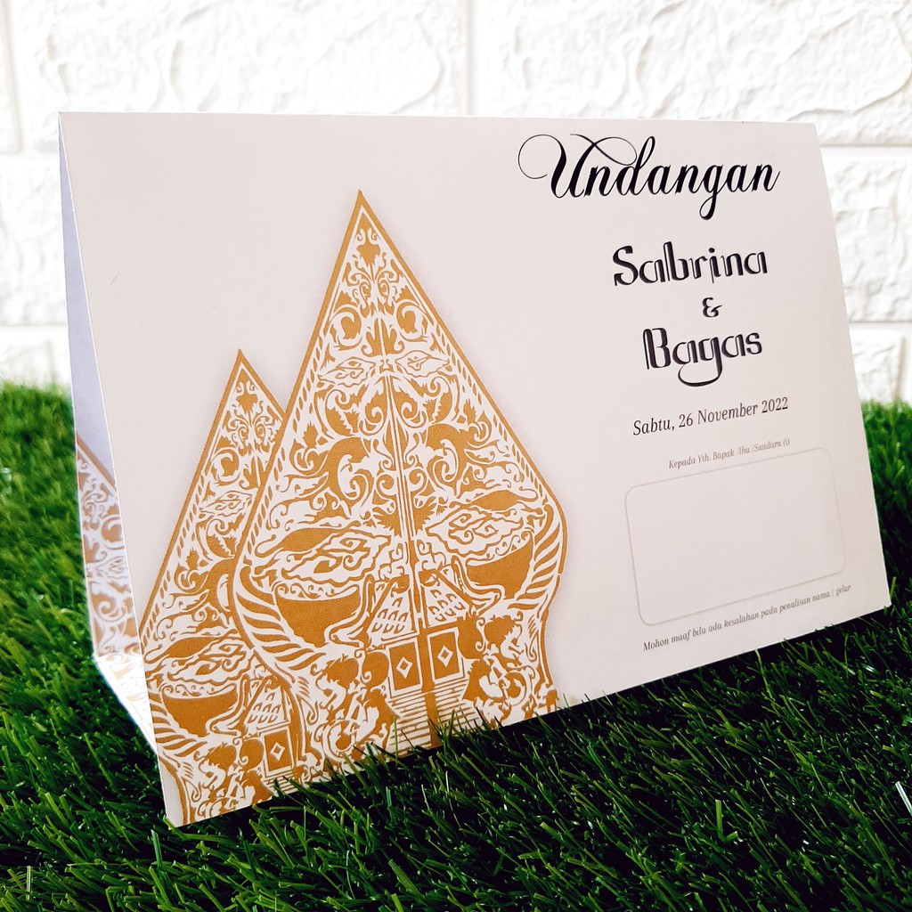 Jual Undangan Kalender 2024 / Undangan Wayang / Undangan Kalender Meja ...