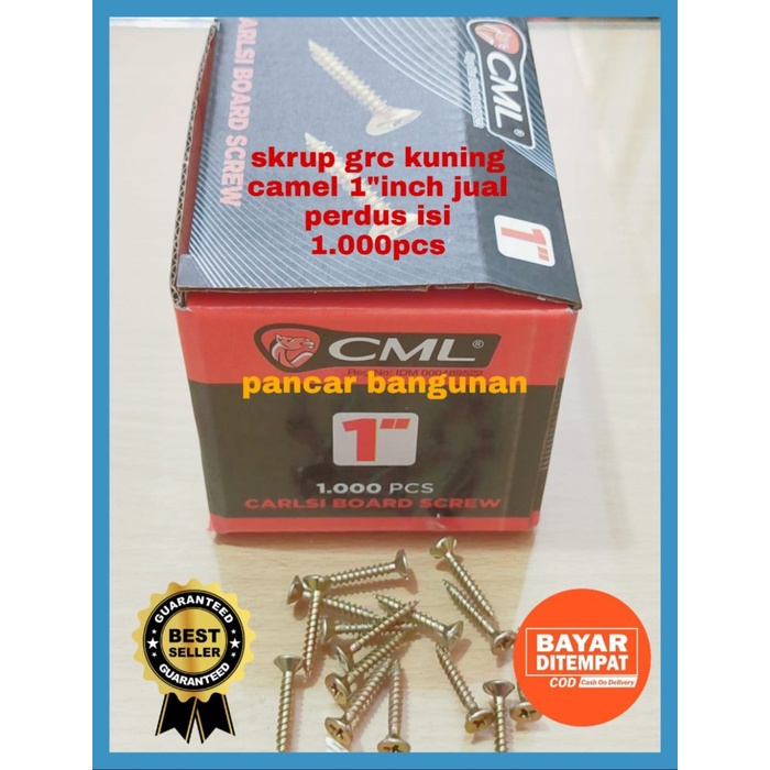 Jual SEKRUP GRC KUNING CAMEL 1 INCH - SEKRUP GYPSUM CAMEL 6X1 INCH ...