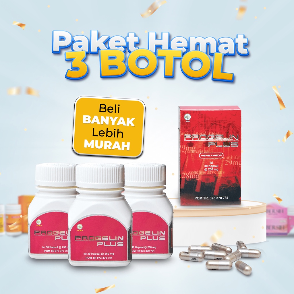 Jual Herbamed PROGELIN PLUS - Obat Herbal Membantu Meredakan Pegal Linu ...