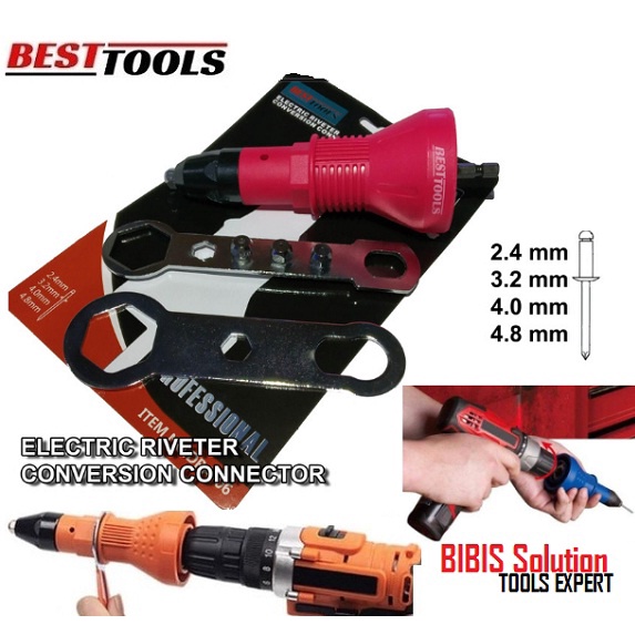 Jual Adaptor Ripet Rivet Gun Adapter Alat Tembak Paku Rivet Untuk Mesin ...