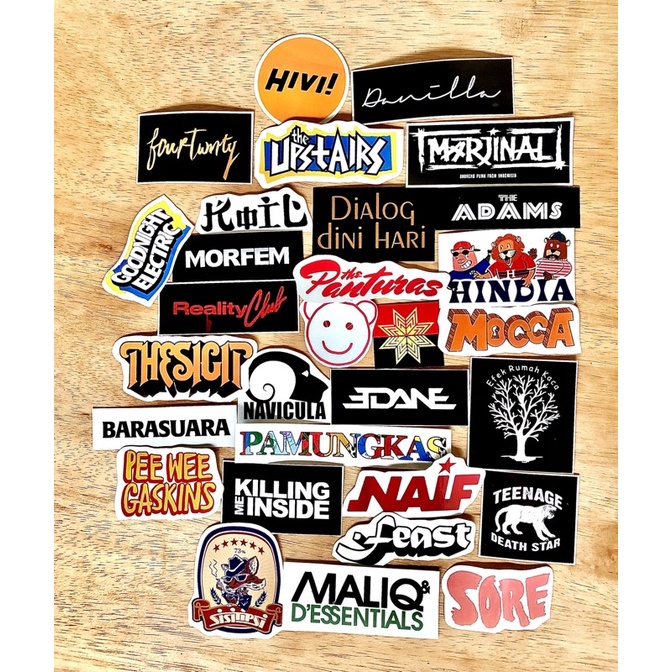 Jual STICKER PACK [INDONESIAN BAND EDITIOn] / STICKER AESTHETIC STICKER ...