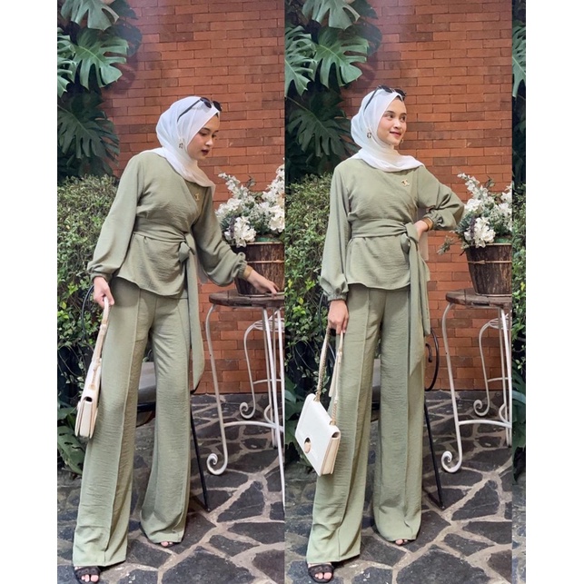 Jual Aurora set celana *Free bross* - (READY STOCK) | Shopee Indonesia