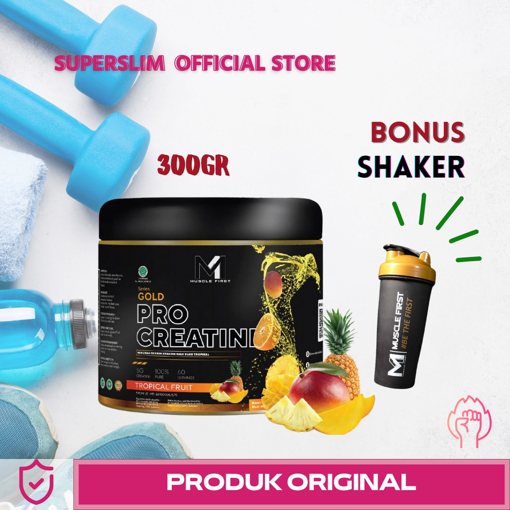Jual Tropical Fruit - Muscle First Pro Gold Creatine 300gr Pembentuk ...