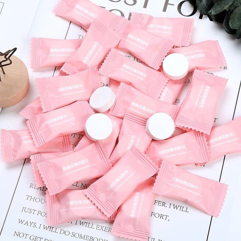 Jual Handuk Hand Towel Tissue / Tisu Mini Permen Handuk Muka Kompress ...