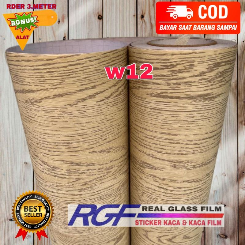 Jual WALL STIKER KAYU STIKER KAYU SERAT PREMIUM TEXTURE UNTUK LEMARI ...